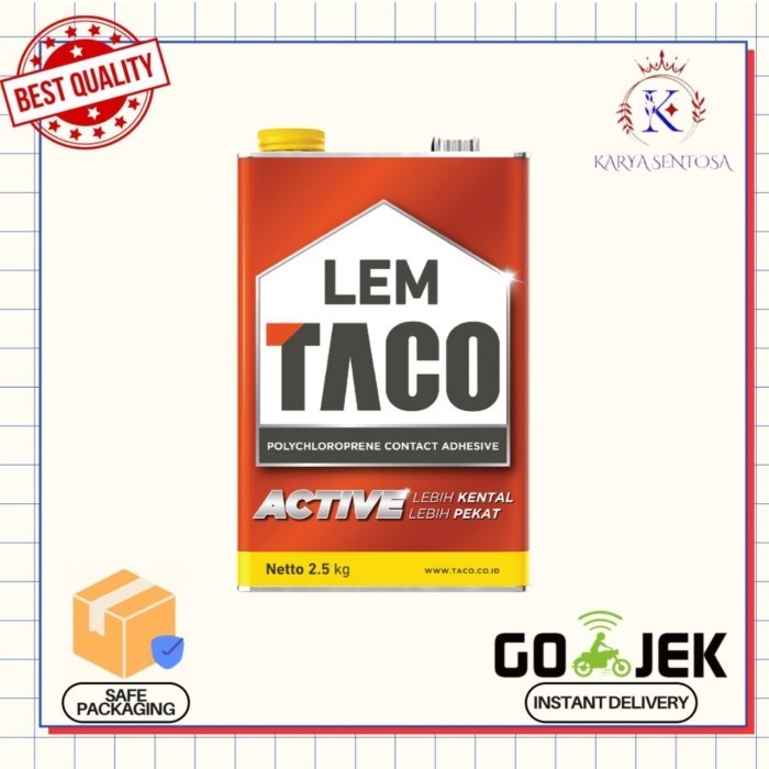 Jual NEW!!! Lem Taco Active 2,5 kg ( galon) | Shopee Indonesia
