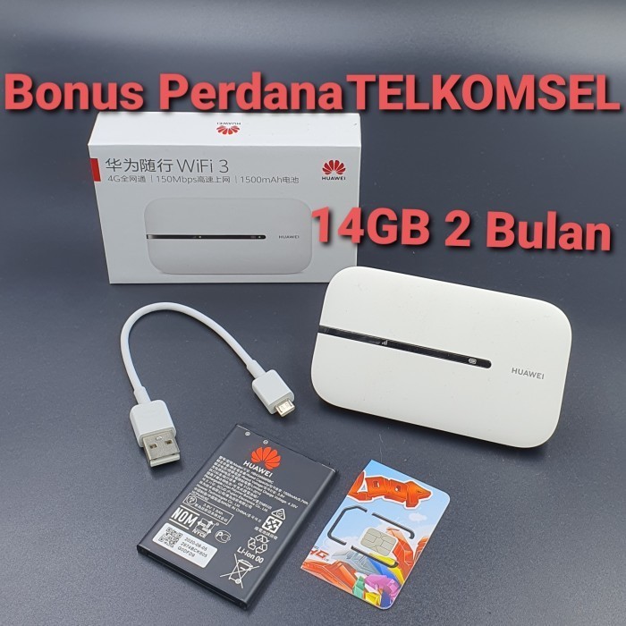 Jual Modem Mifi Router Wifi 4G Huawei E5576 Not E5573 Free Telkomsel ...