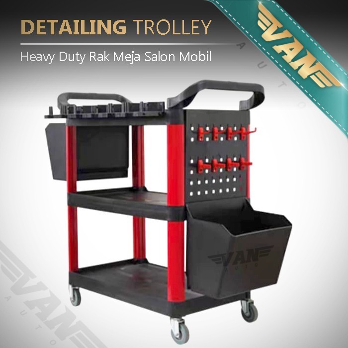 Jual Multifunction Detailing Trolley Detailing Cart / Rak Bengkel ...