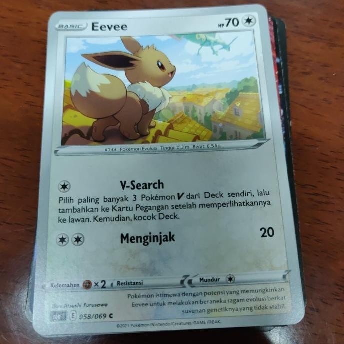 Jual Kartu Pokemon TCG ID S6a Eevee | Shopee Indonesia
