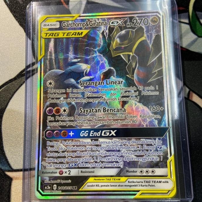 Jual Kartu Pokemon TCG ID Indonesia AC3a Garchomp & Giratina GX SR AA | Shopee Indonesia