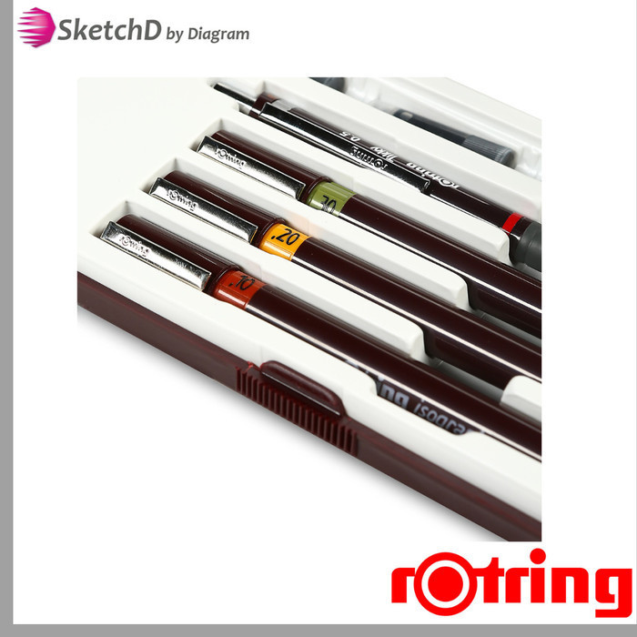 Jual Isograph Set 01 . 02 . 03 Drawing Pen Rotring College Set | Shopee ...