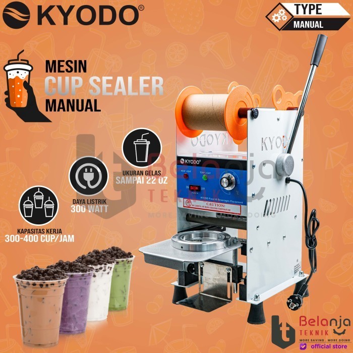 Jual Kyodo Mesin Cup Sealer Mesin Press Gelas Manual Kyodo 300 Watt ...