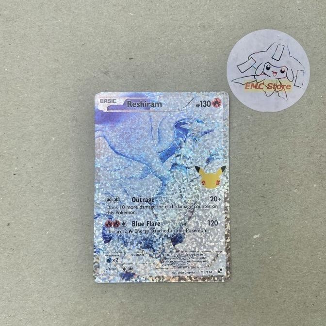 Jual Pokemon TCG English - Reshiram Pokemon 25th Anniversary | Shopee Indonesia
