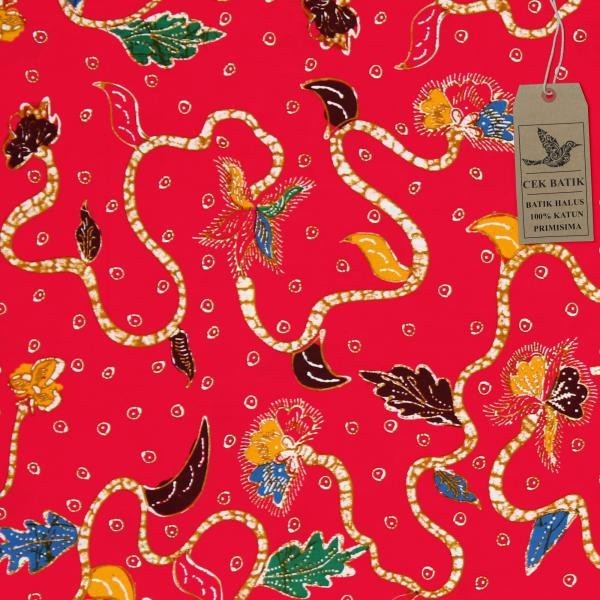 Jual Kain Batik - Motif Ular Bunga Madura Warna Unik (Fanta) | Shopee ...