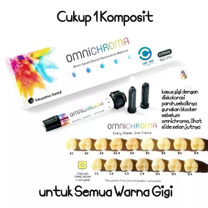Jual ORIGINAL Palfique Omnichroma Palfique Resin Komposit Tokuyama ...
