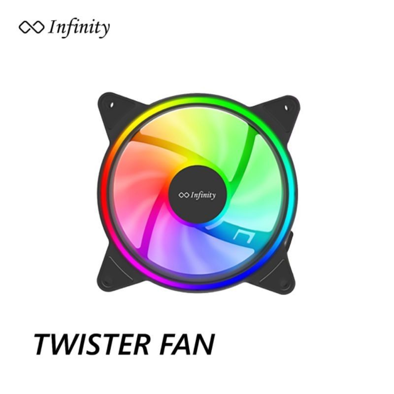 Jual Infinity Fan Casing 12Cm Slimring Twister (6Pin,Argb) | Shopee ...
