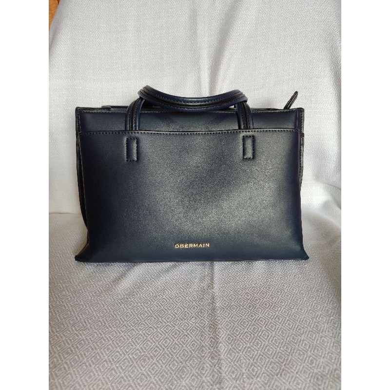 Jual Obermain Navy Satchel Bag | Shopee Indonesia