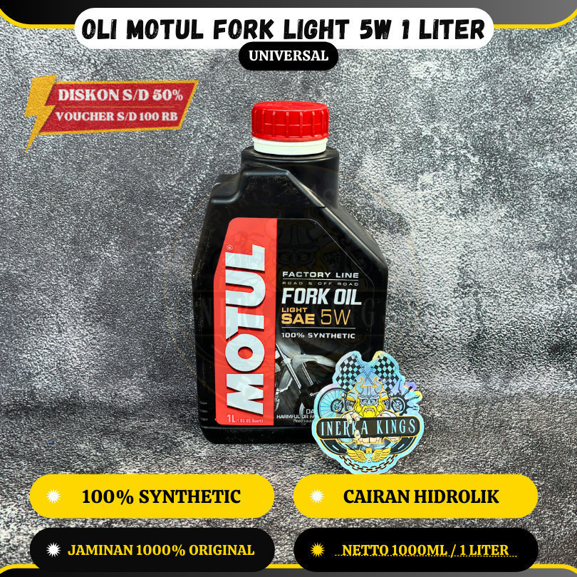 Jual Oli Motul FORK OIL Shock Hidrolik FL 5W 10W FULL SYNTHETIC 1 Liter | Shopee Indonesia