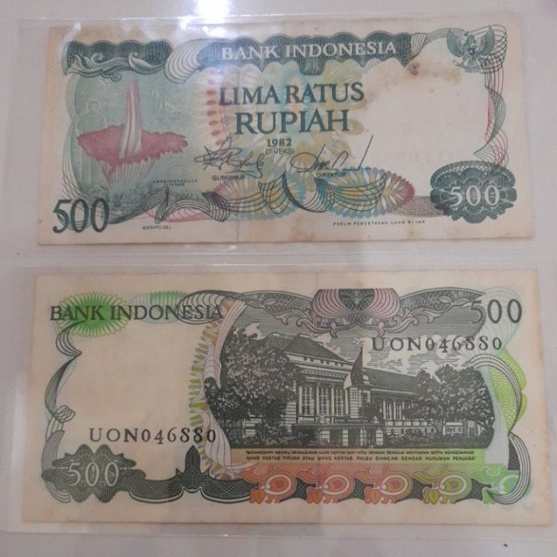 Jual uang kertas 500 rupiah tahun 1982 | Shopee Indonesia