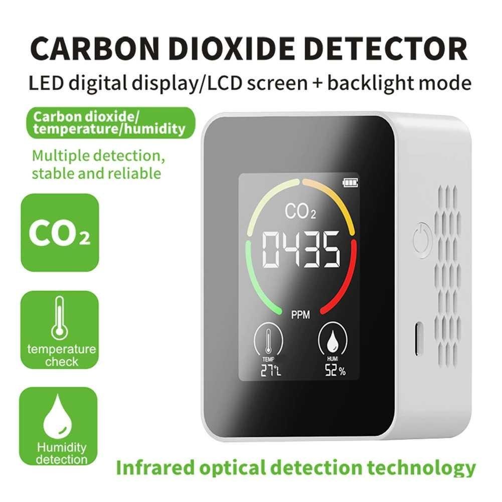 Jual Alat Detector CO2 Sensor PPM Meter Gas Analyzer Thermometer - H8 ...