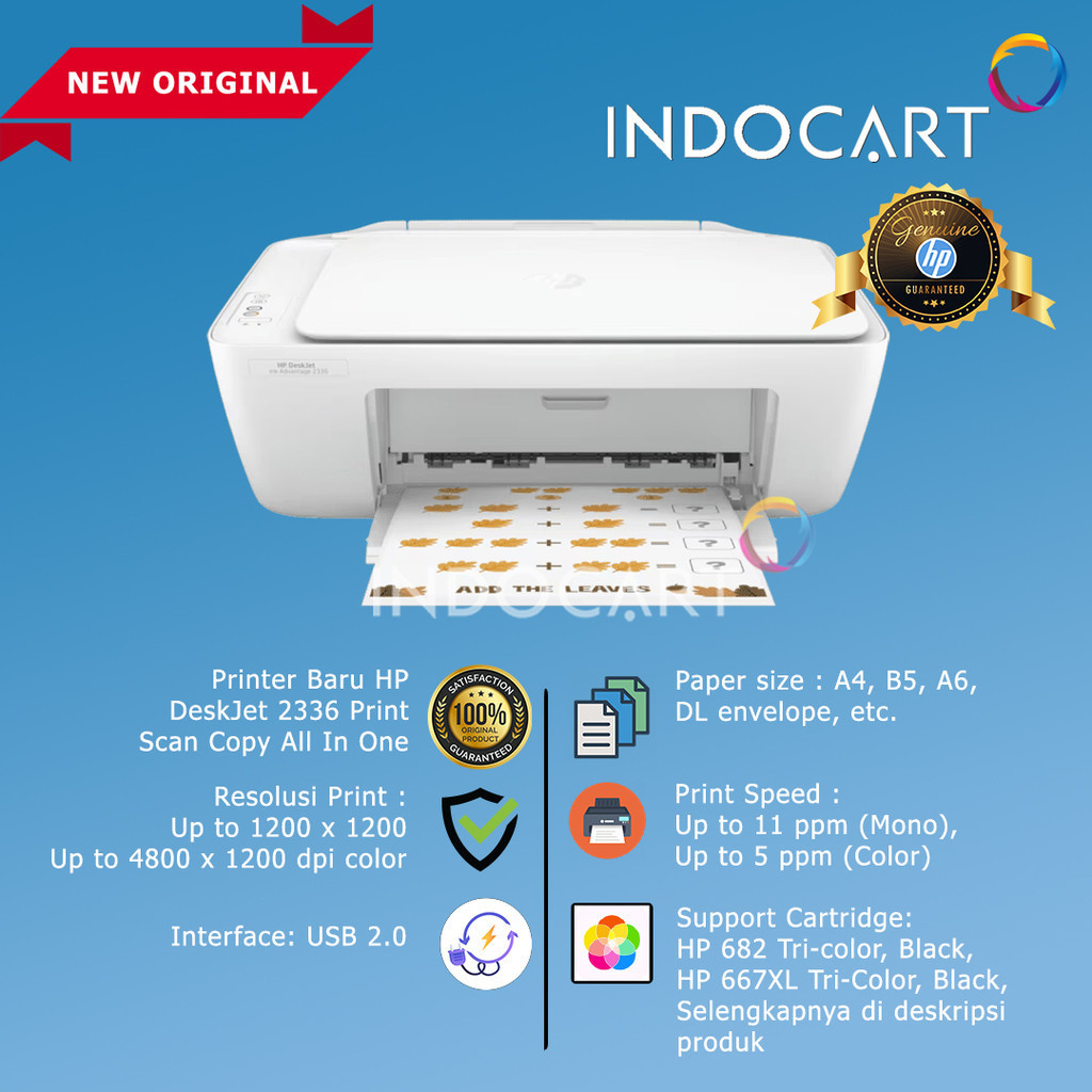 Jual Printer HP DeskJet Ink Advantage 2336 Print Scan Copy All In One | Shopee Indonesia