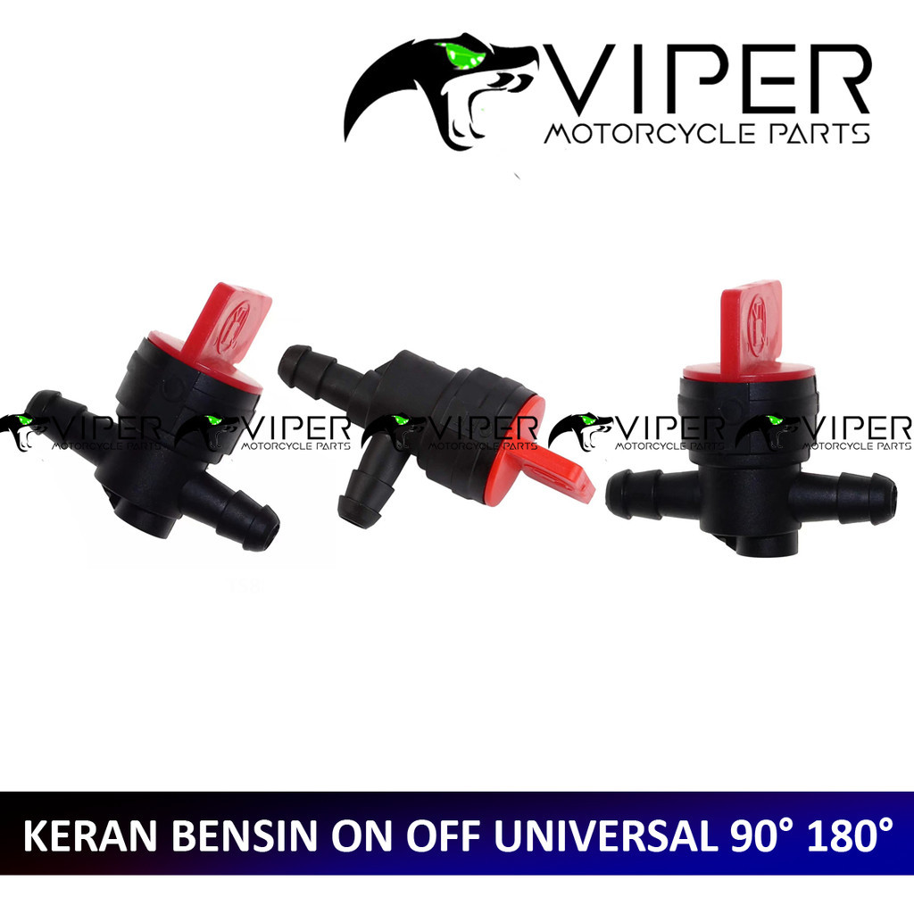 Jual KERAN KRAN BENSIN 90° 180° DERAJAT ON OFF UNIVERSAL ALUMINIUM KUALITAS SUPER BESI PLASTIK ...