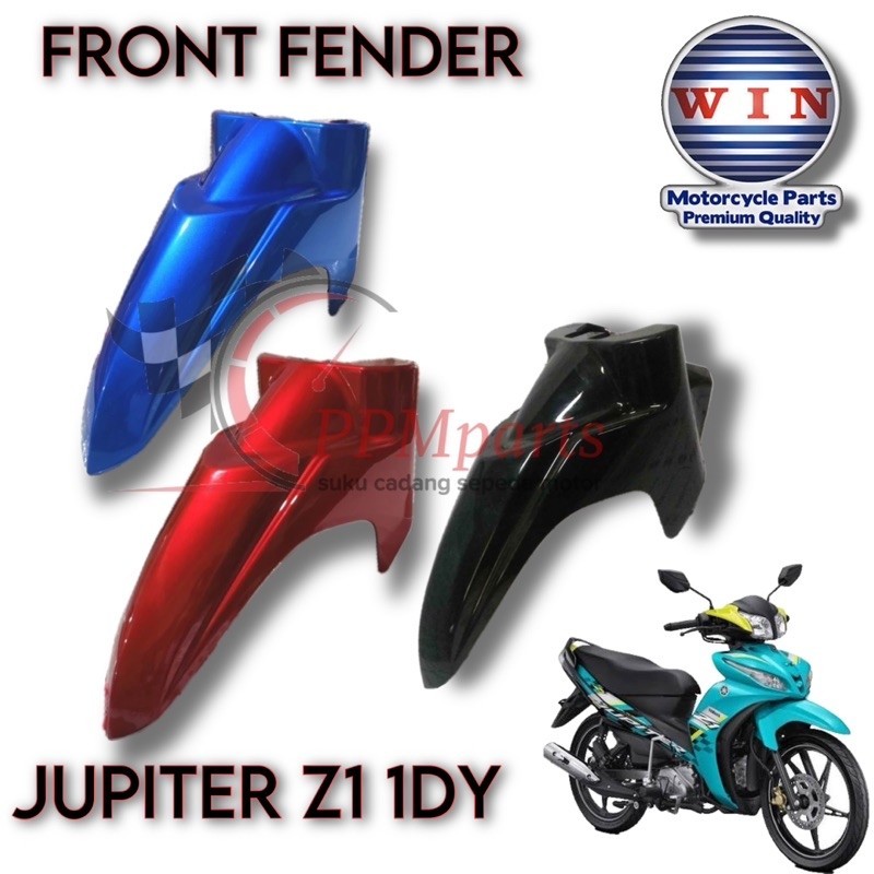 Jual Spakbor Depan Front Fender Jupiter Z1 Hitam Merah Biru 1DY-F1511 ...