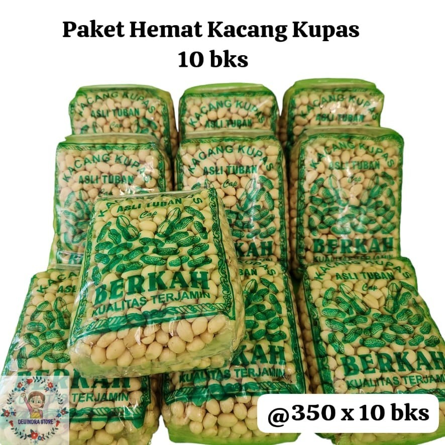 Jual Paket Hemat 1 Ball 10 Bungkus Kacang Kupas Tuban Kualitas Premium ...