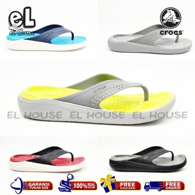 Jual CROCS LITERIDE FLIP/SANDAL JEPIT CROCS PRIA/SANDAL CROCS PRIA | Shopee Indonesia