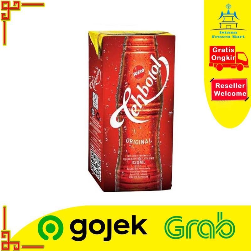 Jual Teh Botol SOSRO Minuman Teh Original Kotak 330 ML | Shopee Indonesia