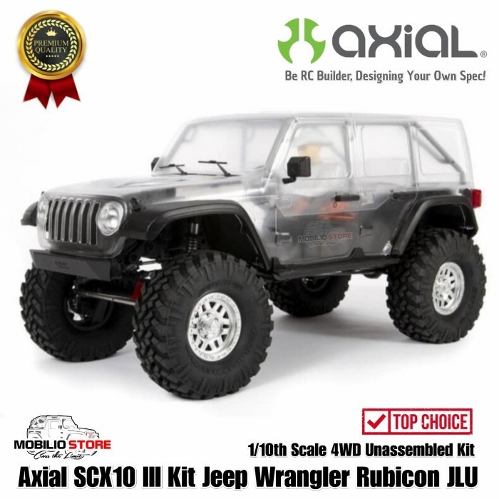 Jual AXIAL SCX10 III JLU KIT JEEP WRANGLER RUBICON RC CAR 1/10 4WD CRAWLER | Shopee Indonesia
