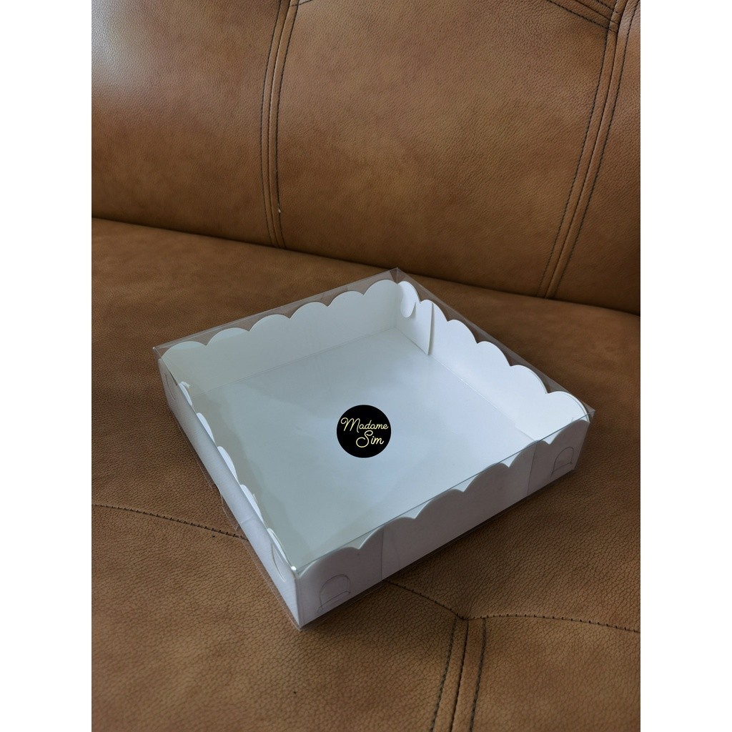 Jual BOX MIKA PUTIH - DUS KUE - KOTAK - KARDUS 15x15x4.5 (ISI : 10 PCS ...