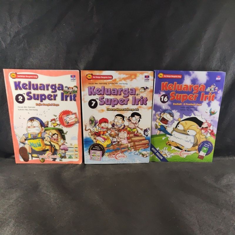 Jual Buku Keluarga Super Irit, Comics Maple Story, Vol 1,2,3,7,16, Edu Comics, BIP, Kim Yoon Soo ...
