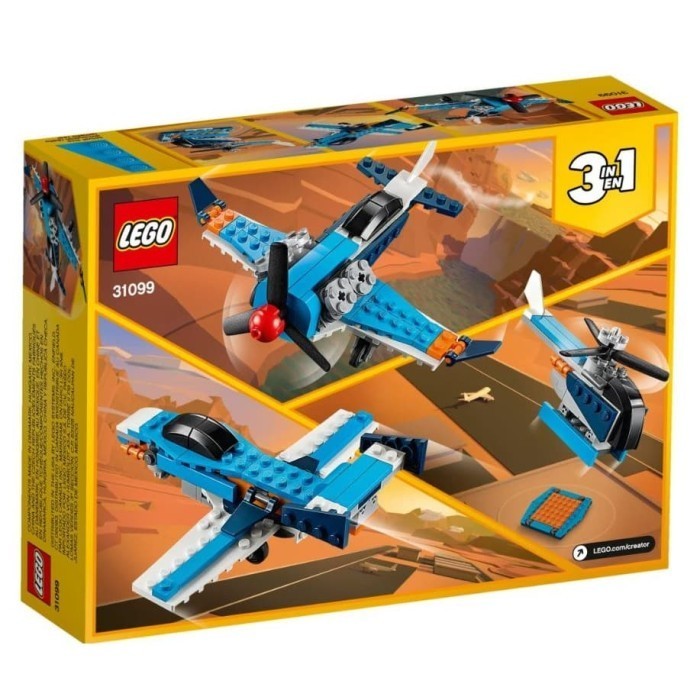 Jual Lego Creator 31099 Propeller Plane Mainan Anak Pesawat Terbang Sni ...