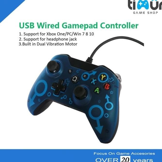 Jual Stik Stick Controller Xbox One Gamepad Pc Laptop Wired Warna Blue ...