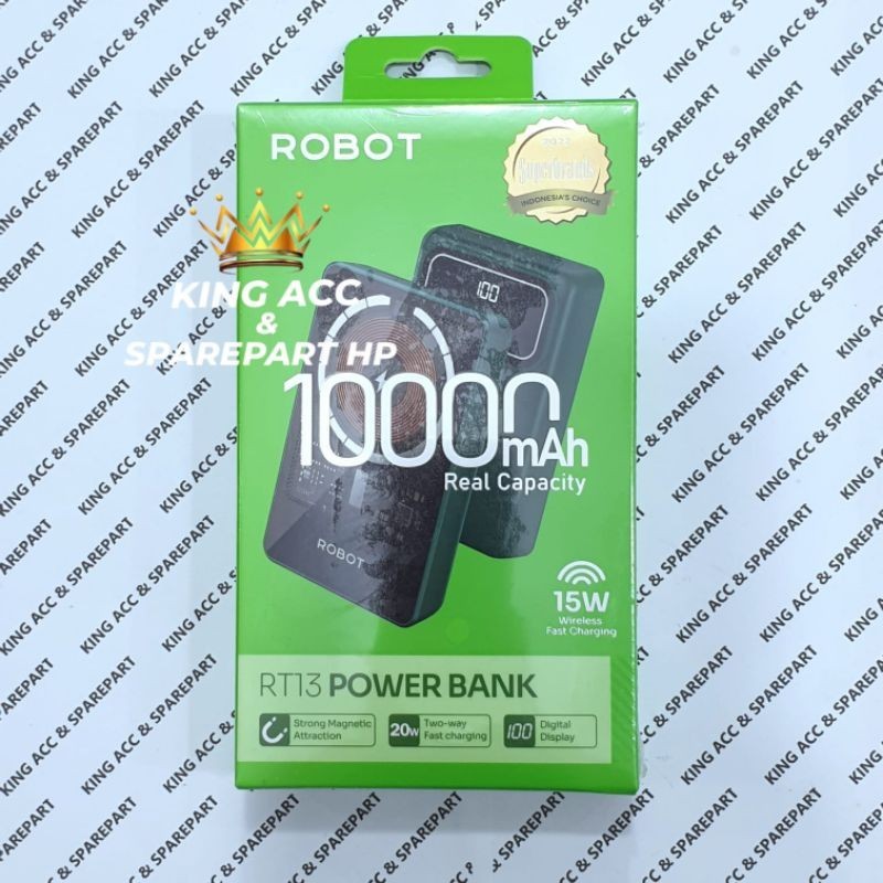 Jual ROBOT POWERBANK ROBOT POWER BANK RT-13 GREEN POWERBANK NIKABEL ...