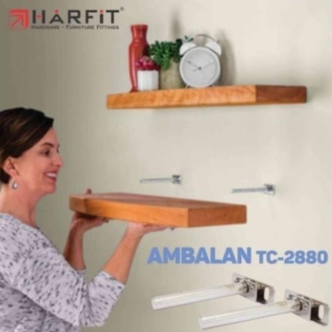 Jual Best - bracket ambalan melayang / pen ambalan 4" inci (10cm ...