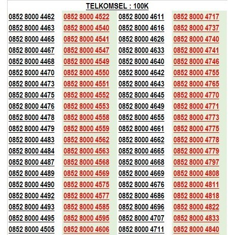 Jual NOMOR CANTIK TELKOMSEL 4G 5G OB52 8000 OB21 7000 RV11 | Shopee Indonesia