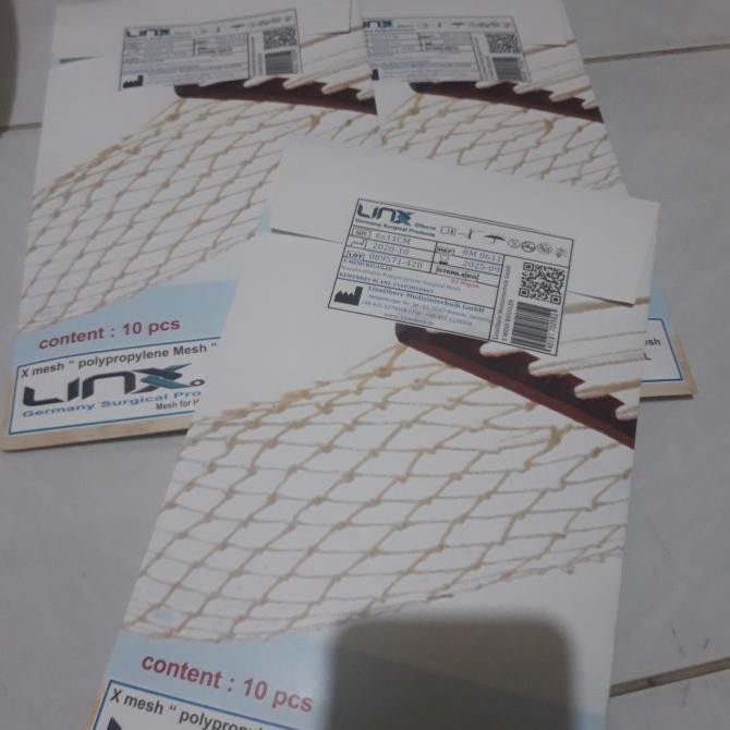 Jual Hernia Mesh / Benang Operasi Polypropylene 6 X 11 Cm (10 Pcs ...