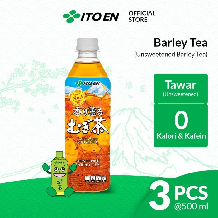 Jual ITO EN Barley Tea No Sugar 500ml isi 3 pcs | Shopee Indonesia