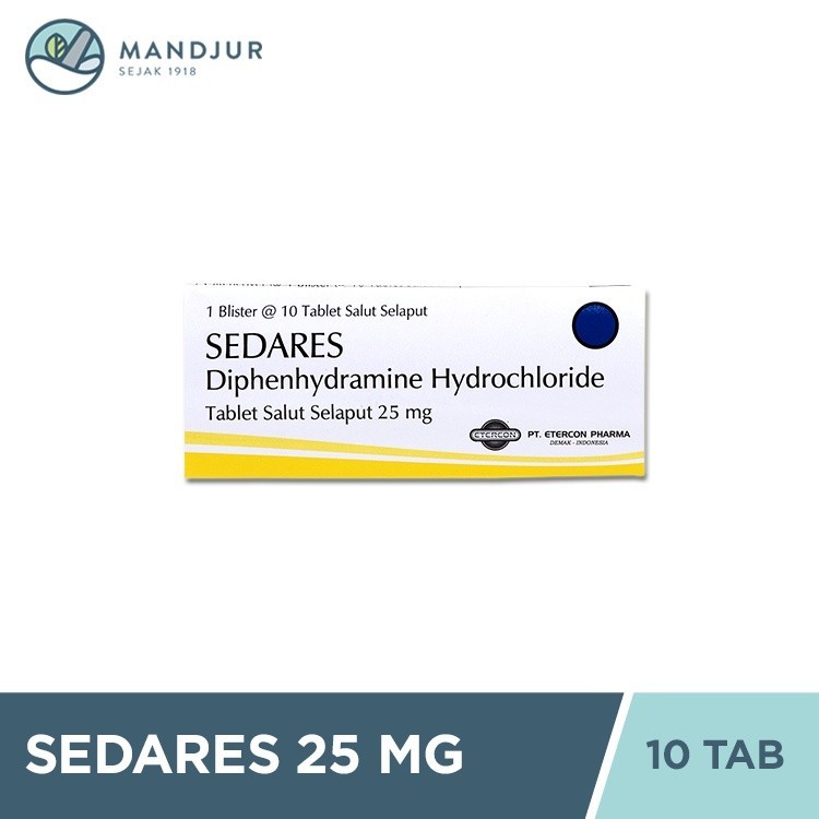 Jual Sedares 25 Mg 10 Tablet - Membantu Meringankan Gangguan Sulit ...