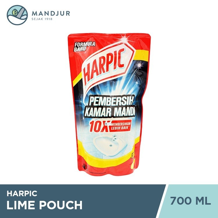 Jual Harpic Lime Pouch 700 ML - Pembersih Kamar Mandi Efektif Membunuh ...