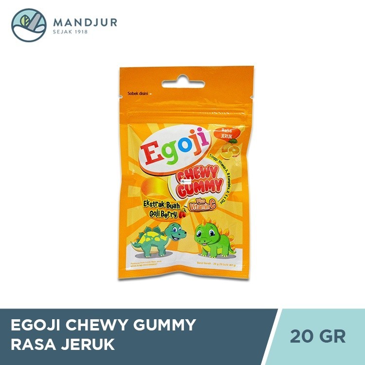Jual Egoji Chewy Gummy Jeruk Isi 10 Butir - Permen Gummy Vitamin C ...