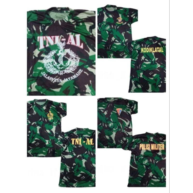 Jual KAOS LORENG TNI AL POLISI MILITER DAN KODIKLATAL | Shopee Indonesia