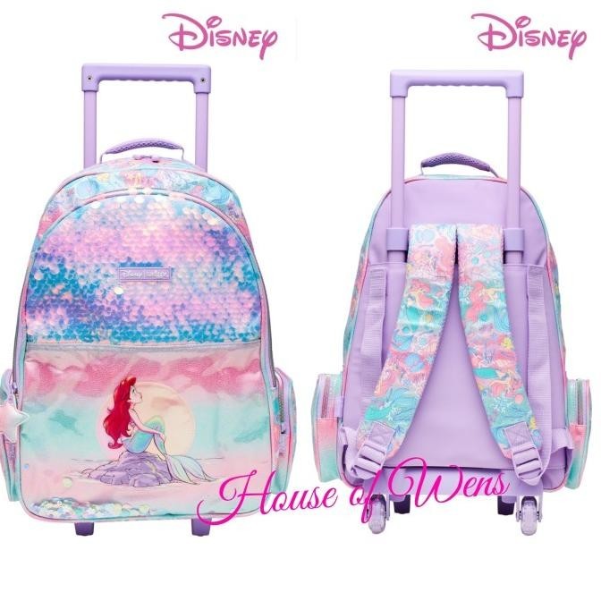 Jual SMIGGLE DISNEY PRINCESS TROLLEY BACKPACK WITH LIGHT UP WHEEL ...