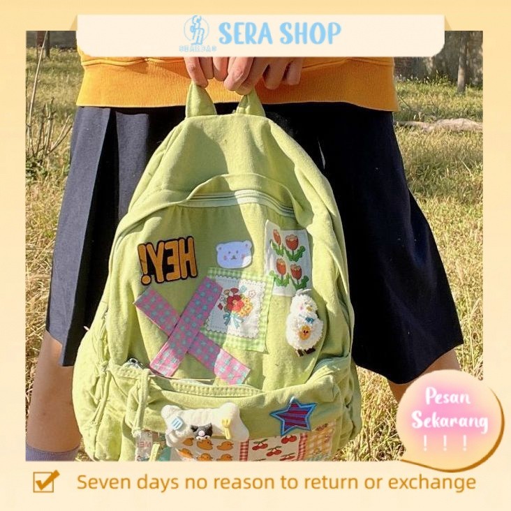 Jual official fashion backpack laptop pria tali tas katun ﹉☏Sera Sera ...