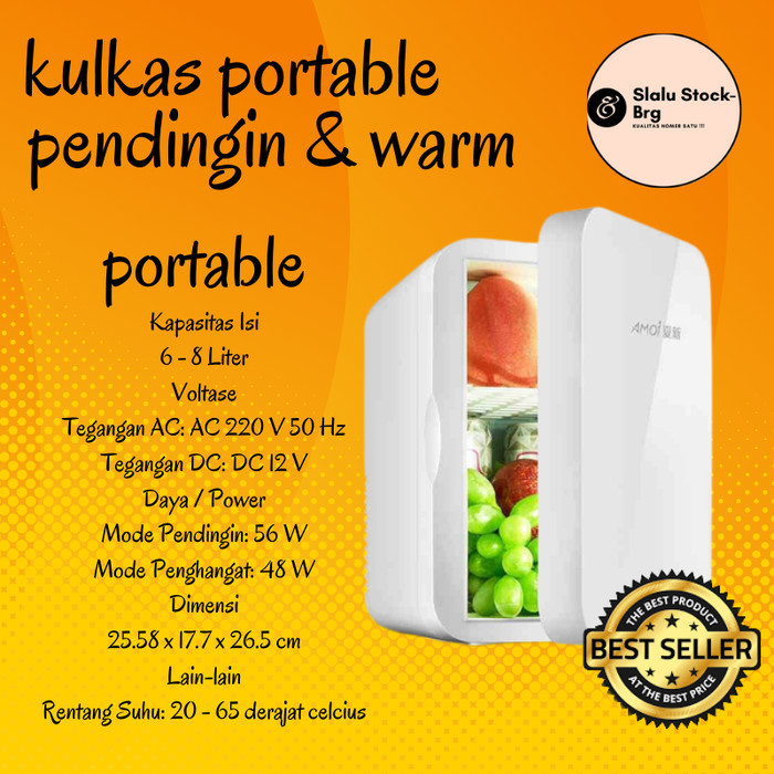 Jual Kulkas Mini Mobil 8 L Makanan Pendingin Dan Penghangat Cooler ...