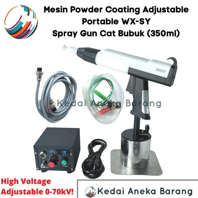 Jual Mesin Powder Coating Portable Spray Gun Machine Oven Cat Bubuk WX ...