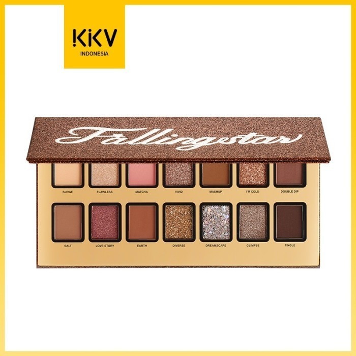 Jual Kkv Febble Eyeshadow Palette Eye Makeup Glitter Matte 14 Warna ...