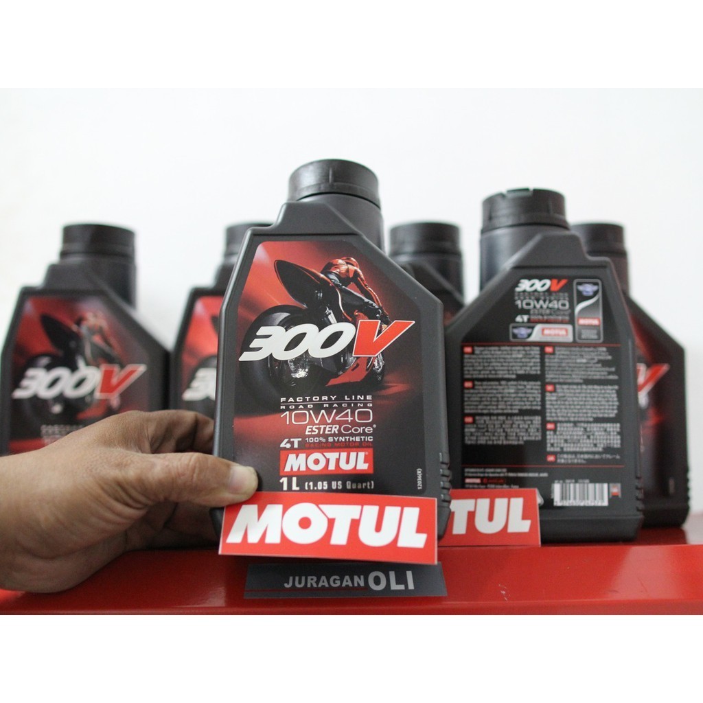 Jual Oli Motor MOTUL 300V FACTORY LINE ROAD RACING 10W40 12X1L | Shopee Indonesia