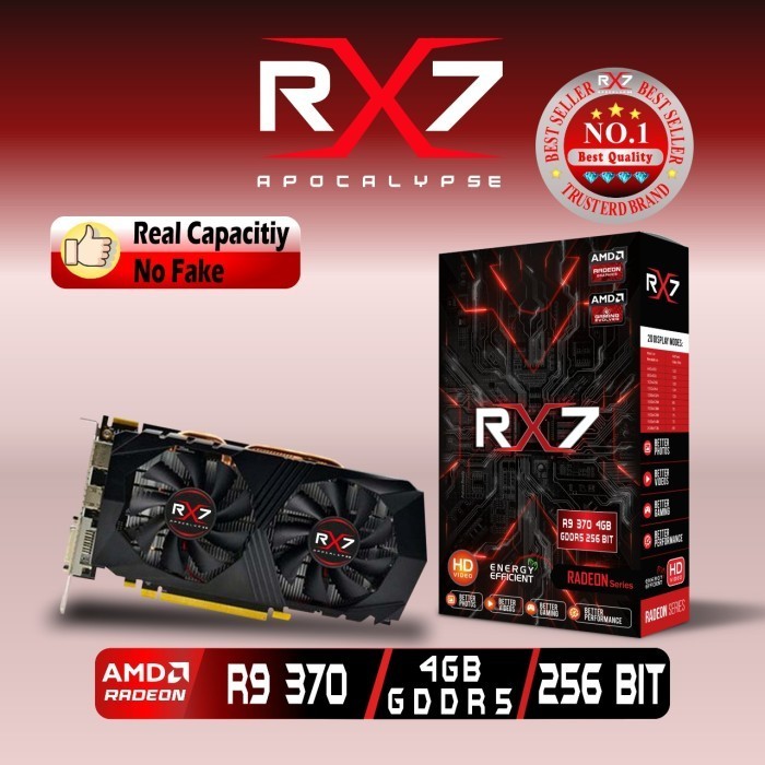 Jual Vga Rx7 R9 370 4Gb Gddr5 256 Bit Real Capacity Resmi | Shopee Indonesia