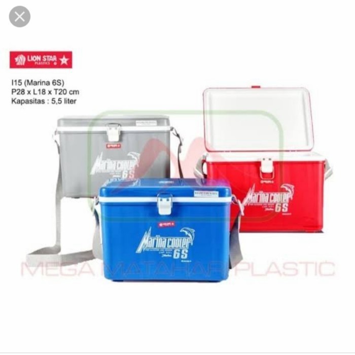 Jual NEW MARINA COOLER BOX 6S / BOX ES LION STAR ( 5,5 LITER ) ORIGINAL | Shopee Indonesia
