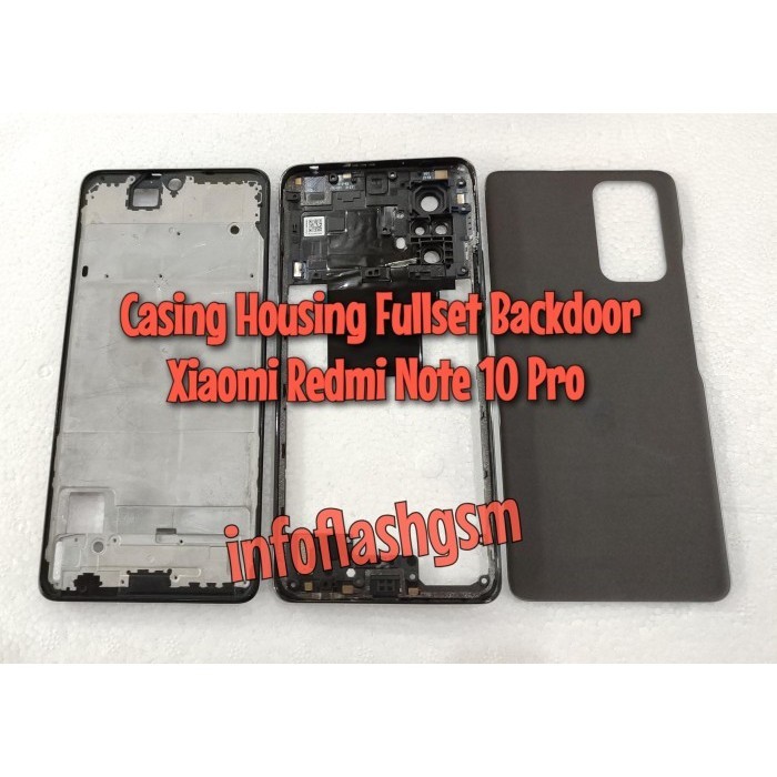 Jual Backdoor Casing Housing Fullset Frame Bezzel Xiaomi Redmi Note 10 ...