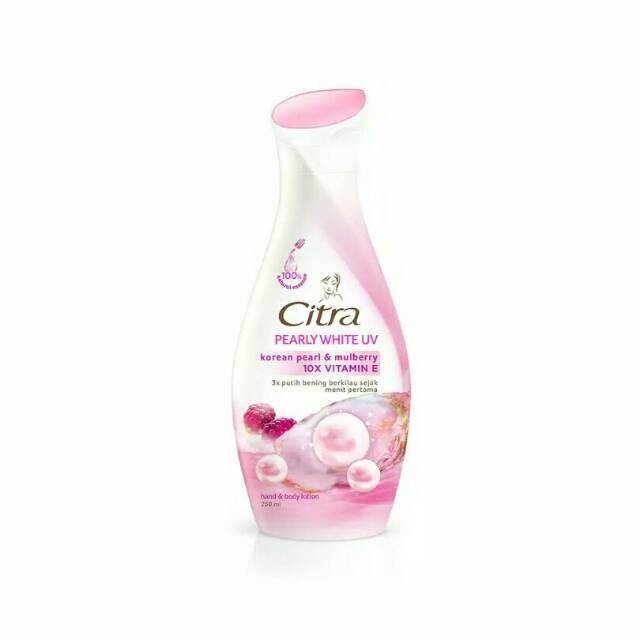 Jual Citra Hand Body Lotion Pearly White UV 120 ml | Shopee Indonesia