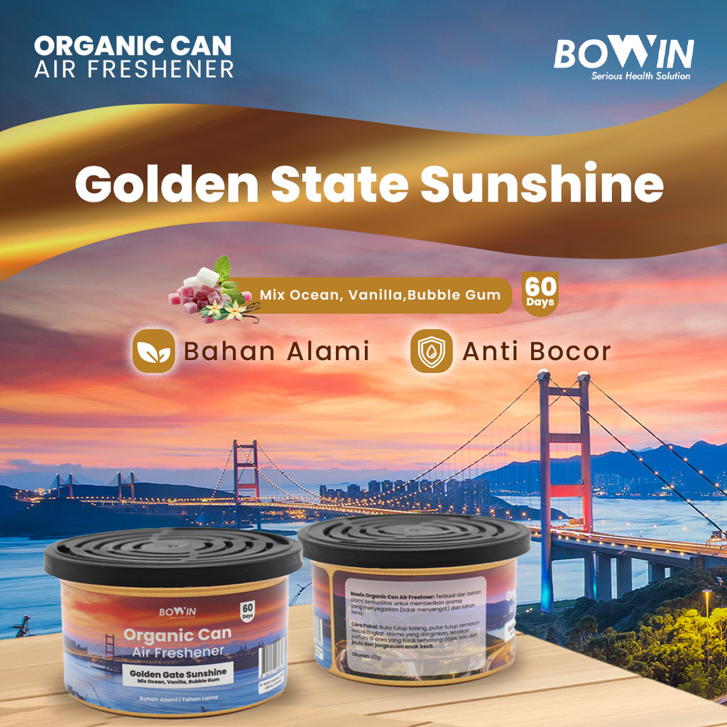 Jual Bowin Parfum Mobil Organic Can (Pengharum Ruangan, Aroma Terapi ...