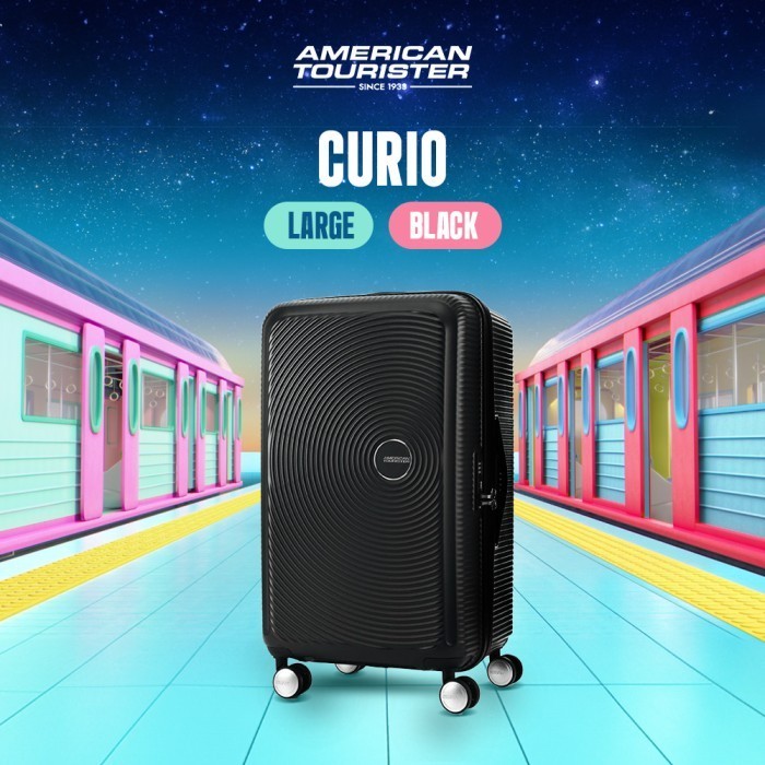 Jual American Tourister Curio Koper Hardcase Large 27inch TSA - Black ...