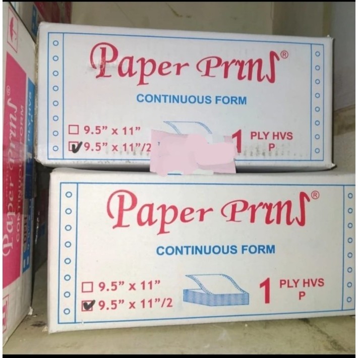 Jual Paper Pryns Continous Form 9,5 X 11" 1 Ply Utuh / Prs / 1 : 3 / 1 ...