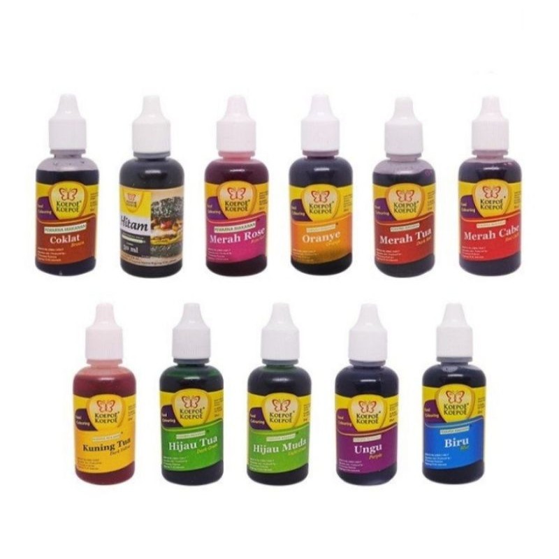 Jual Pewarna Makanan Kopoe Kopoe/Food Coloring 30ml | Shopee Indonesia