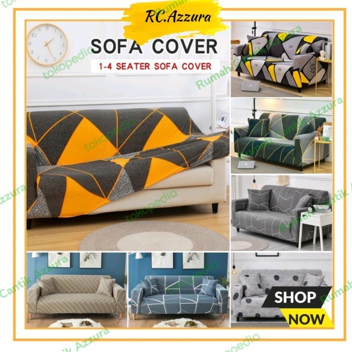 Jual Jual!! Cover Sofa Motif Sarung Sofa 1 2 3 4 Seater Elastis Penutup Sofa | Shopee Indonesia